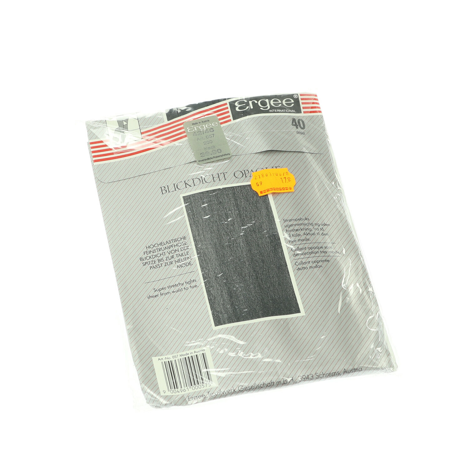 Ergee fekete harisnyanadrág | Női ruházat - Fehérneműk